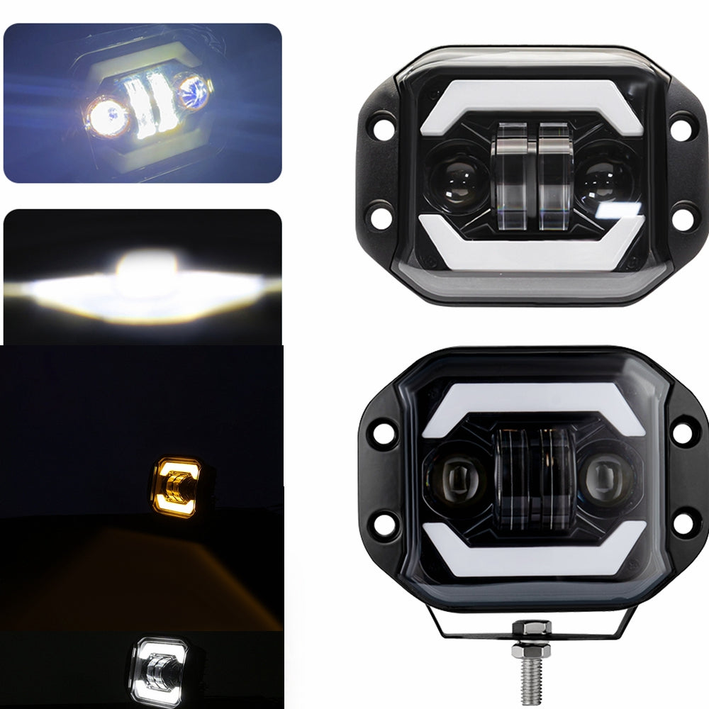 Flush Mount LED Fog Light Super Bright for Off-road – ShedAutos.PK