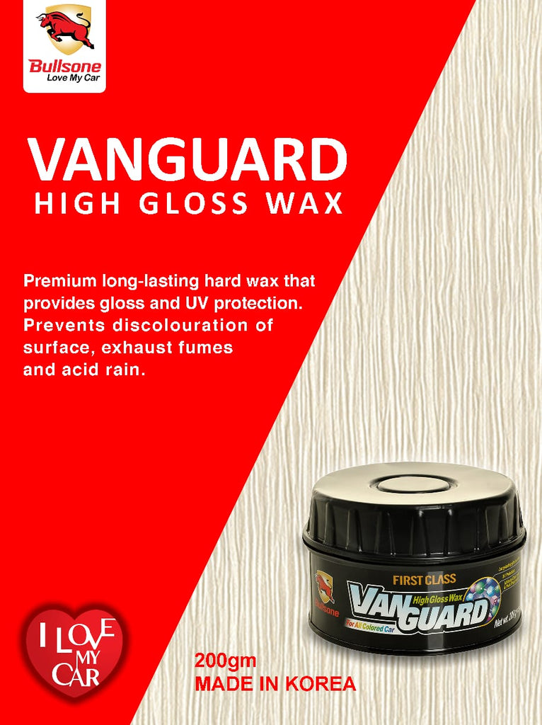 VANGUARD High GLOSS WAX for ANY Car Color 200 gm – ShedAutos.PK