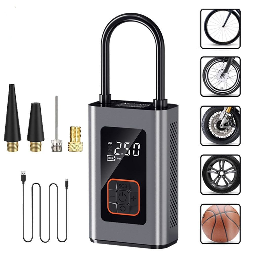 Portable Electric AIR Compressor Power Bank with LED Light – ShedAutos.PK